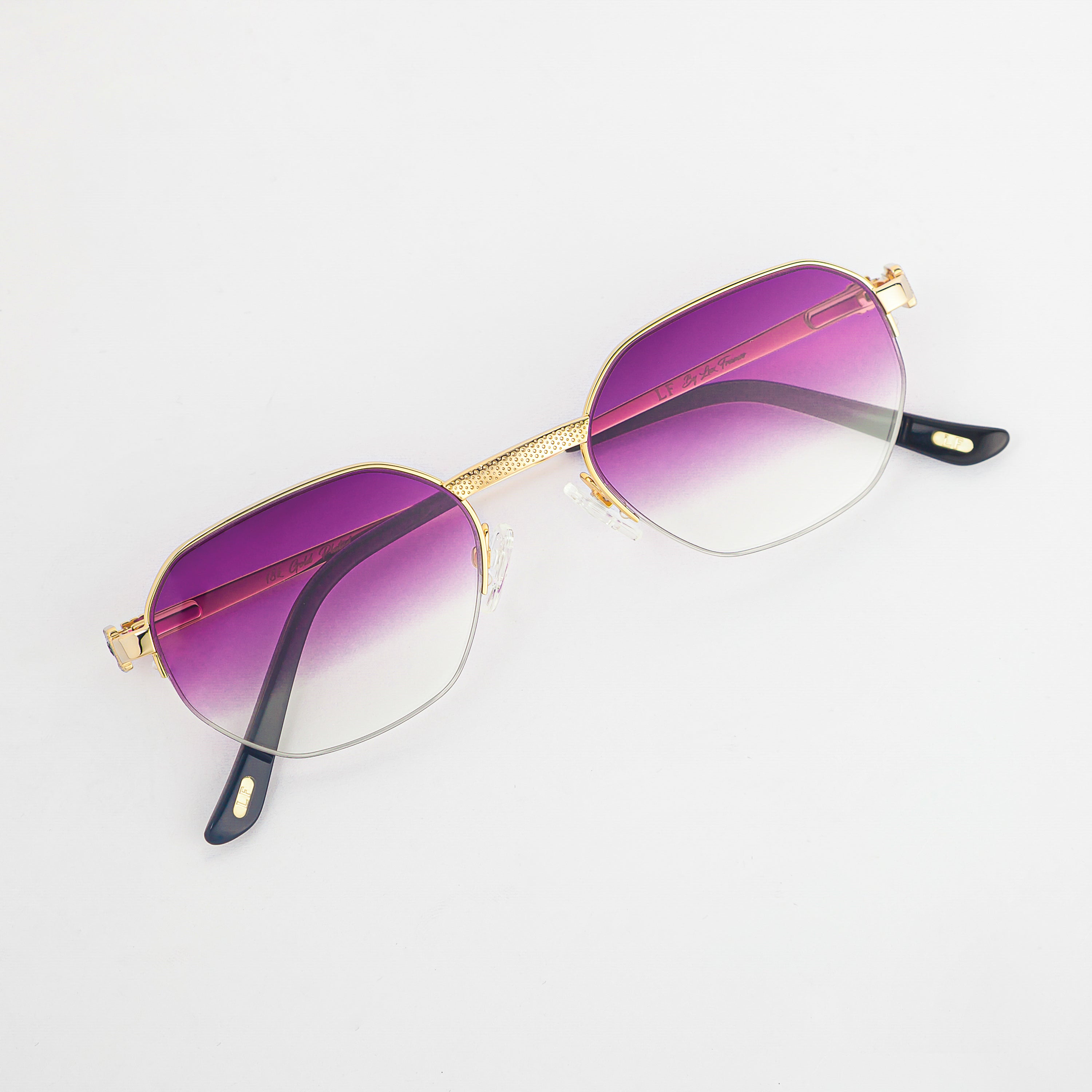 LF Half Rim X - Purple Fade – Lux Frames