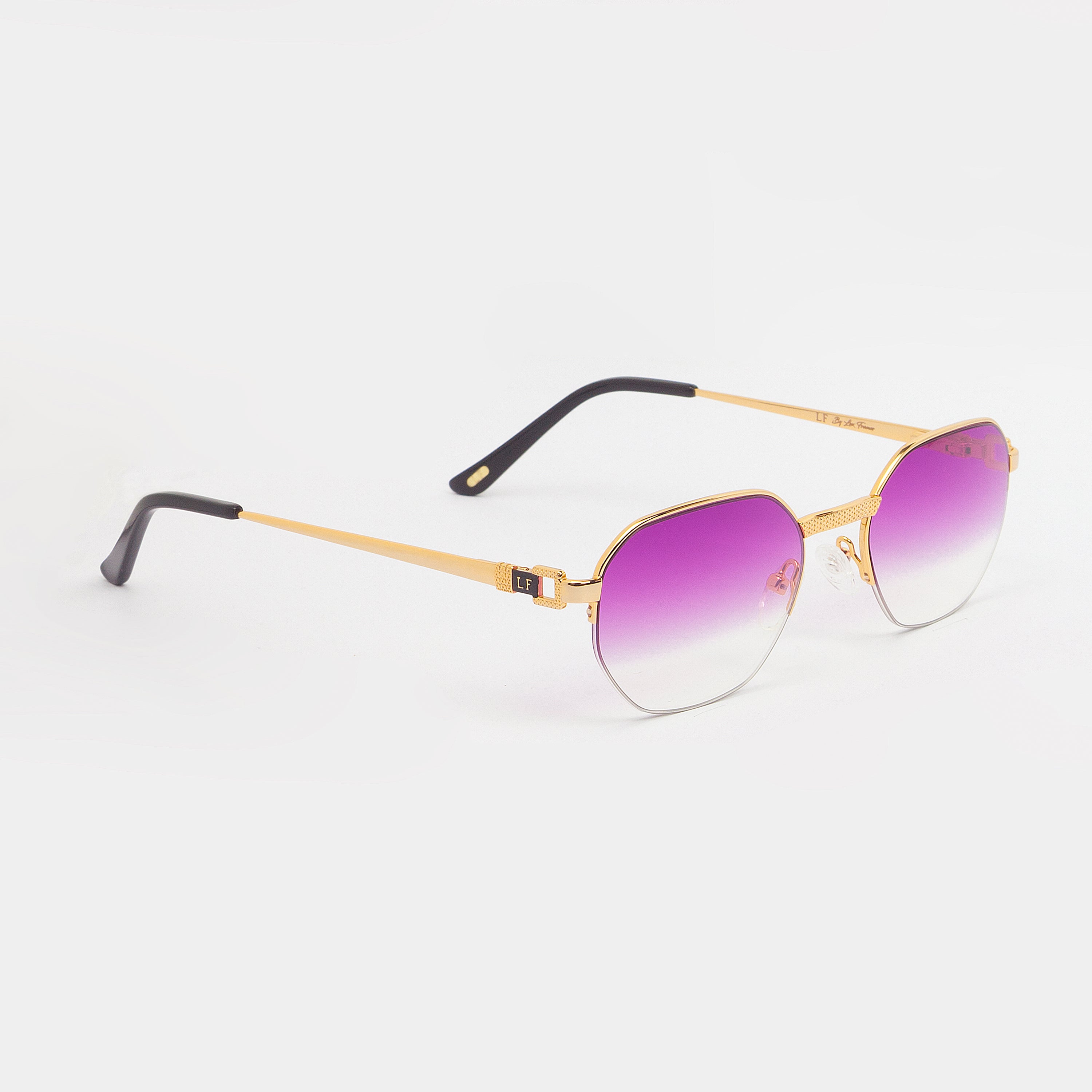 LF Half Rim X - Purple Fade – Lux Frames