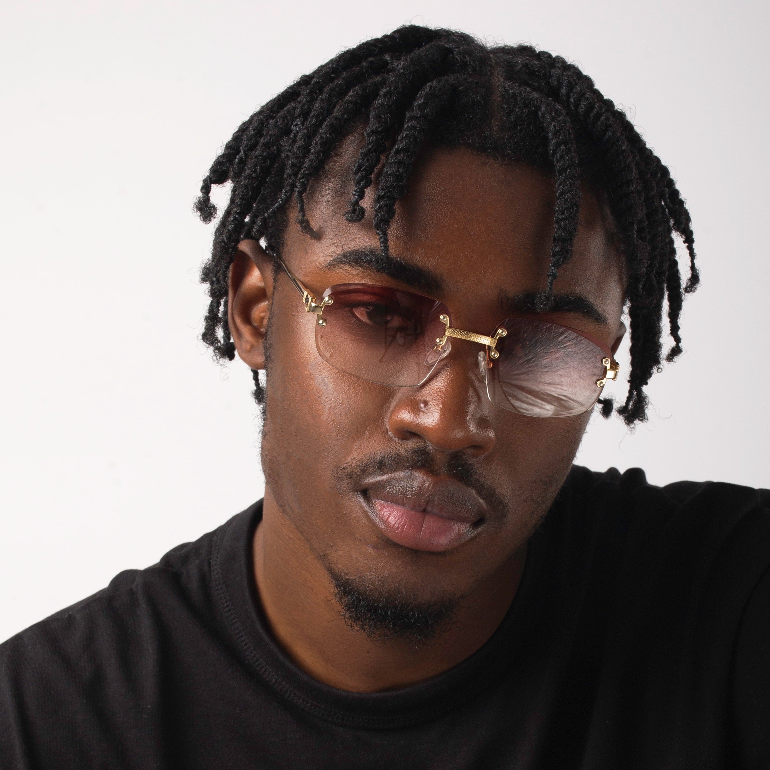 LF Rimless Class V (Larger Lens) - Brown Fade – Lux Frames