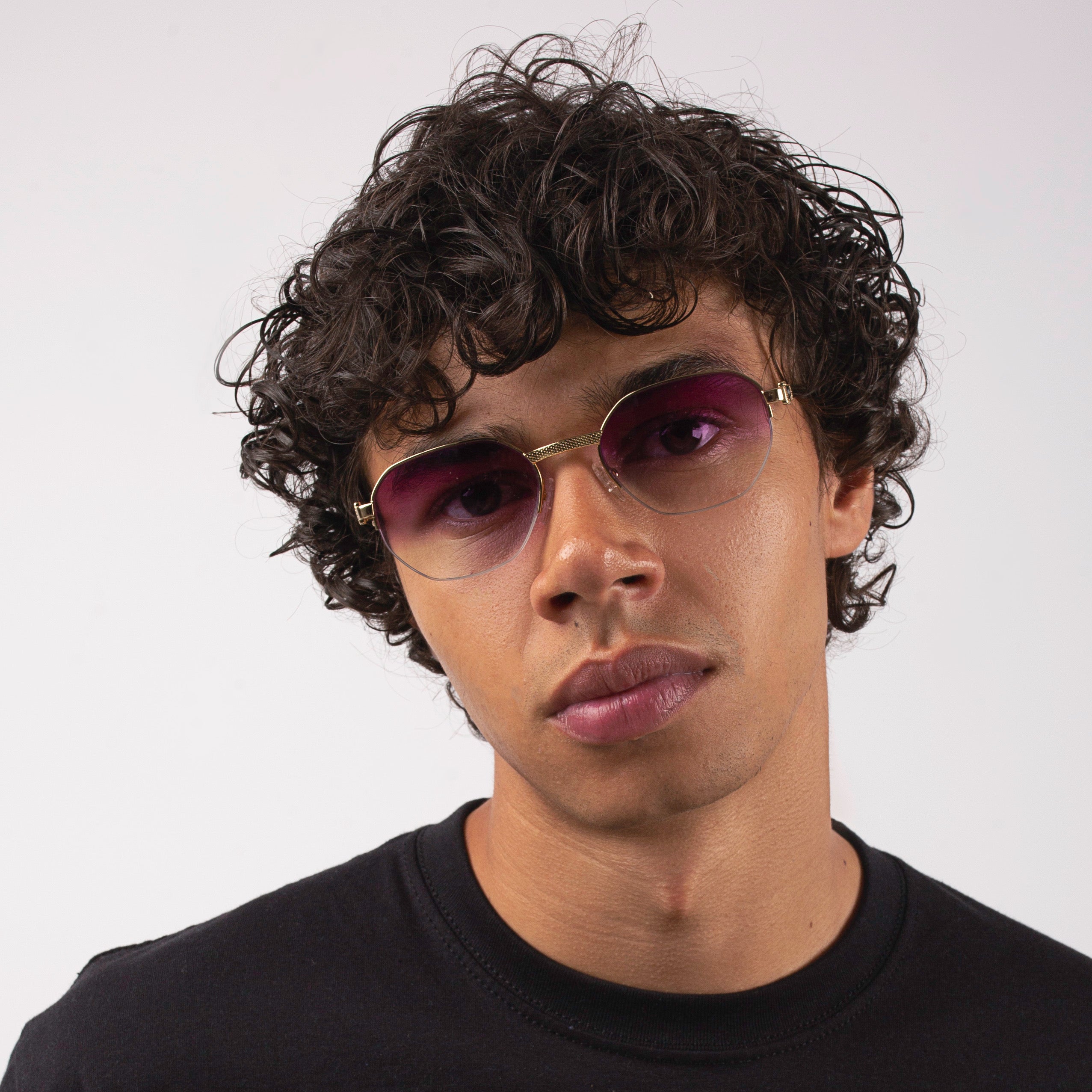 LF Half Rim X - Purple Fade – Lux Frames