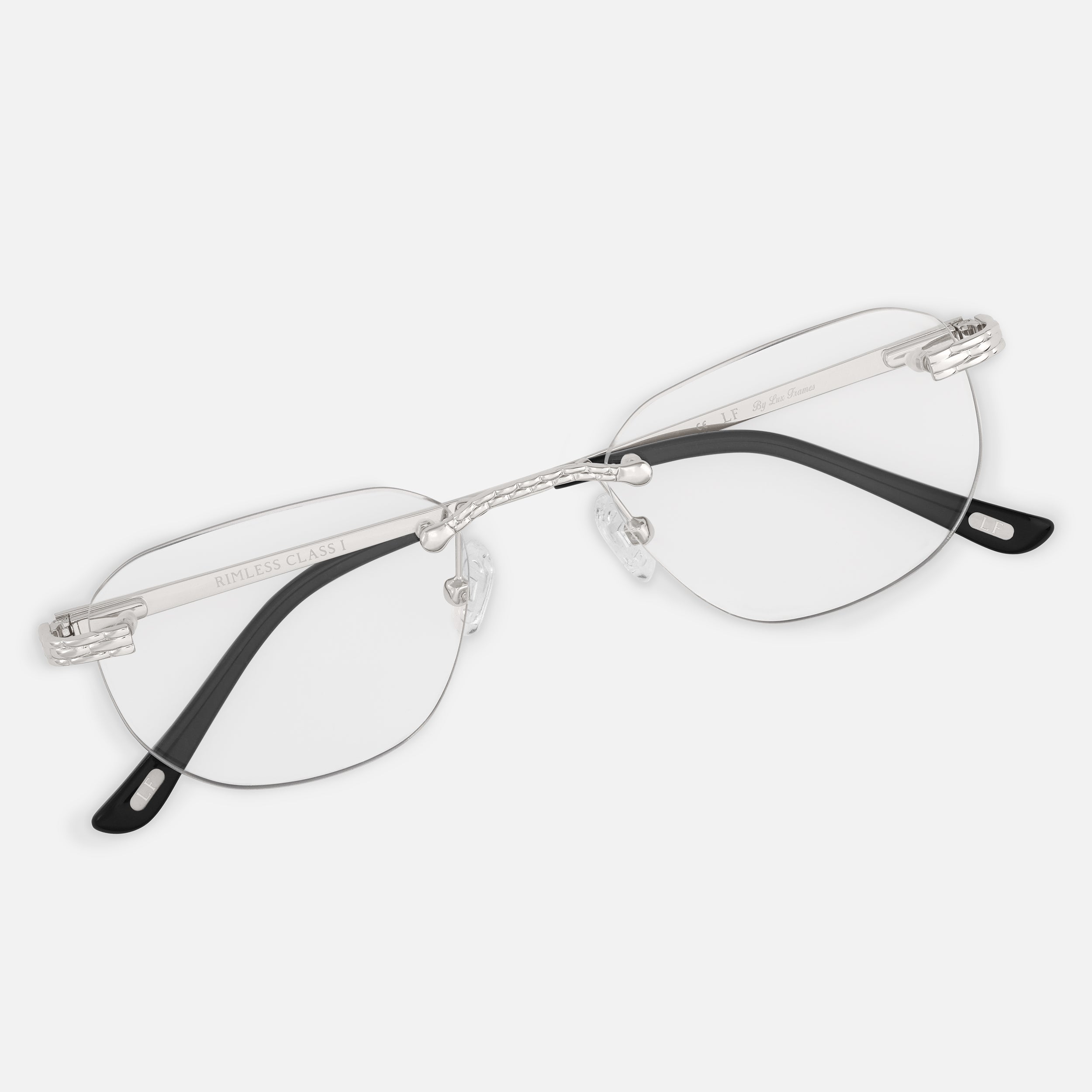 Silver Rimless Class I - Clear Lens (PRESCRIPTION) – Lux Frames