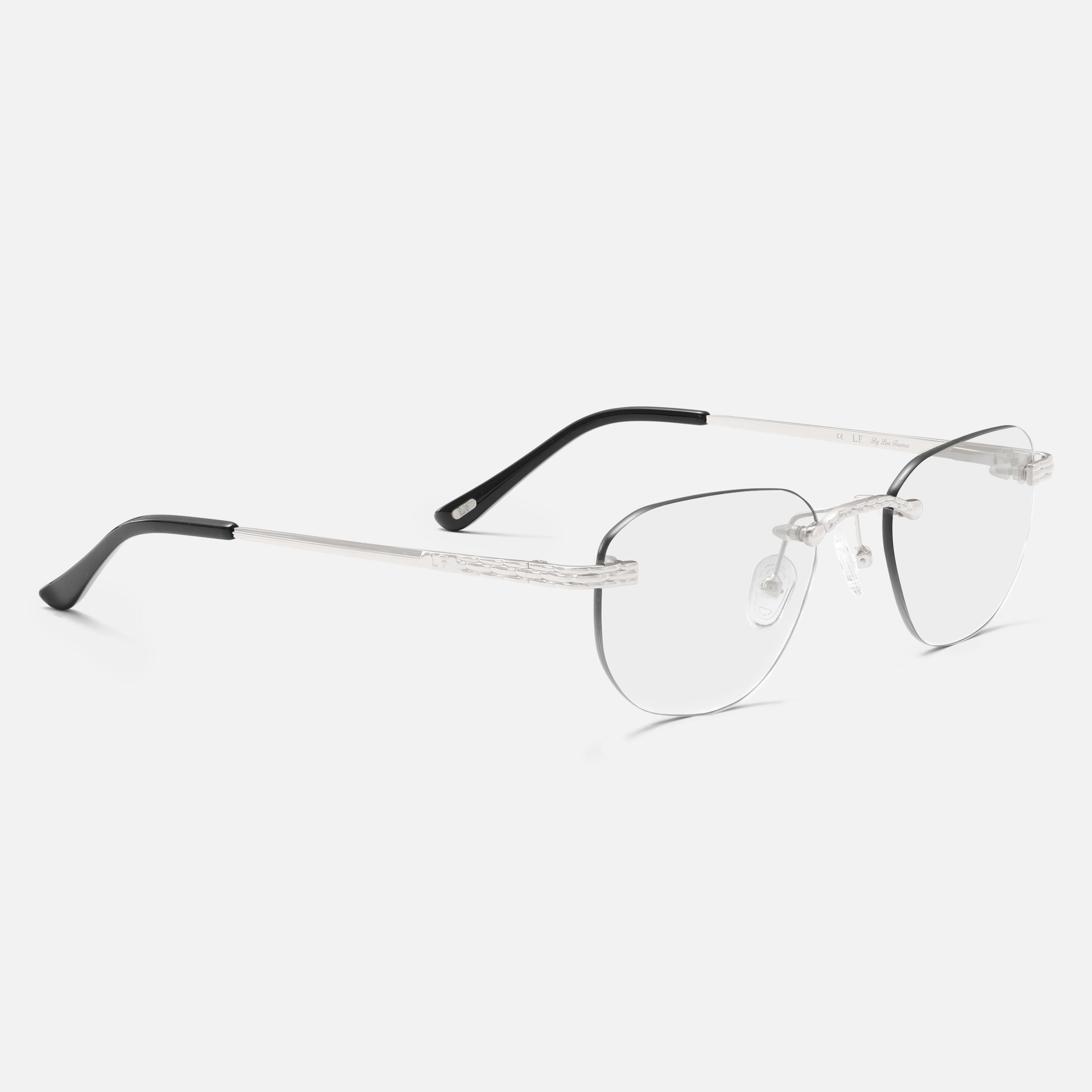 Silver Rimless Class I - Clear Lens (PRESCRIPTION) – Lux Frames