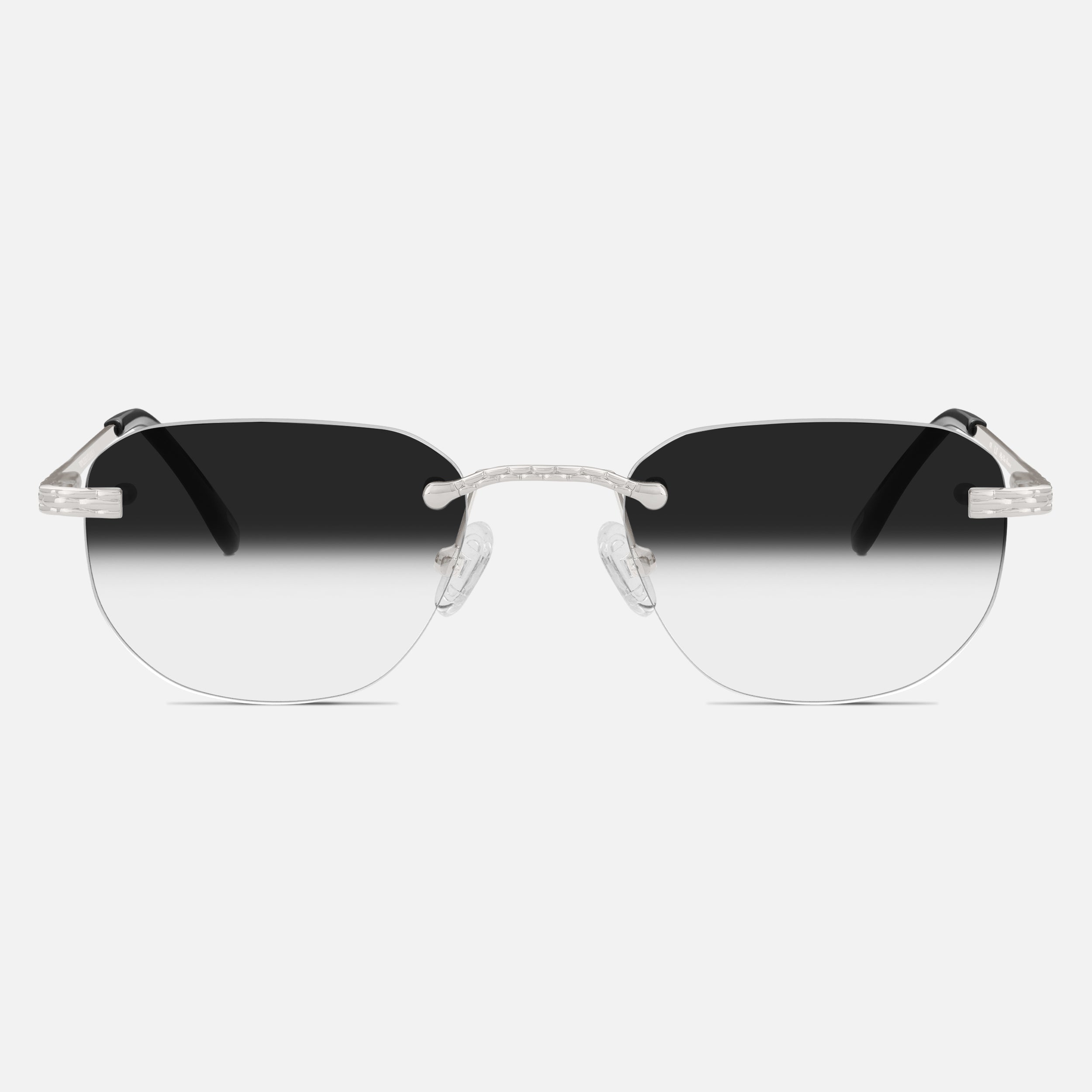 Silver Rimless Class I - Black Fade – Lux Frames