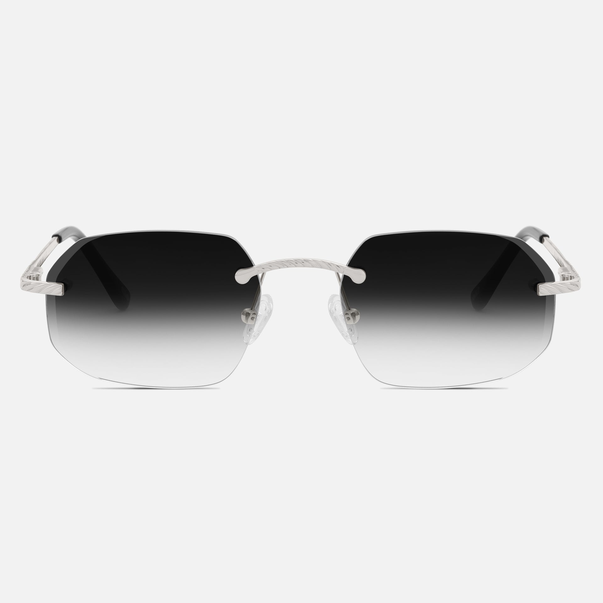 Silver Rimless Class VII - Black Fade – Lux Frames