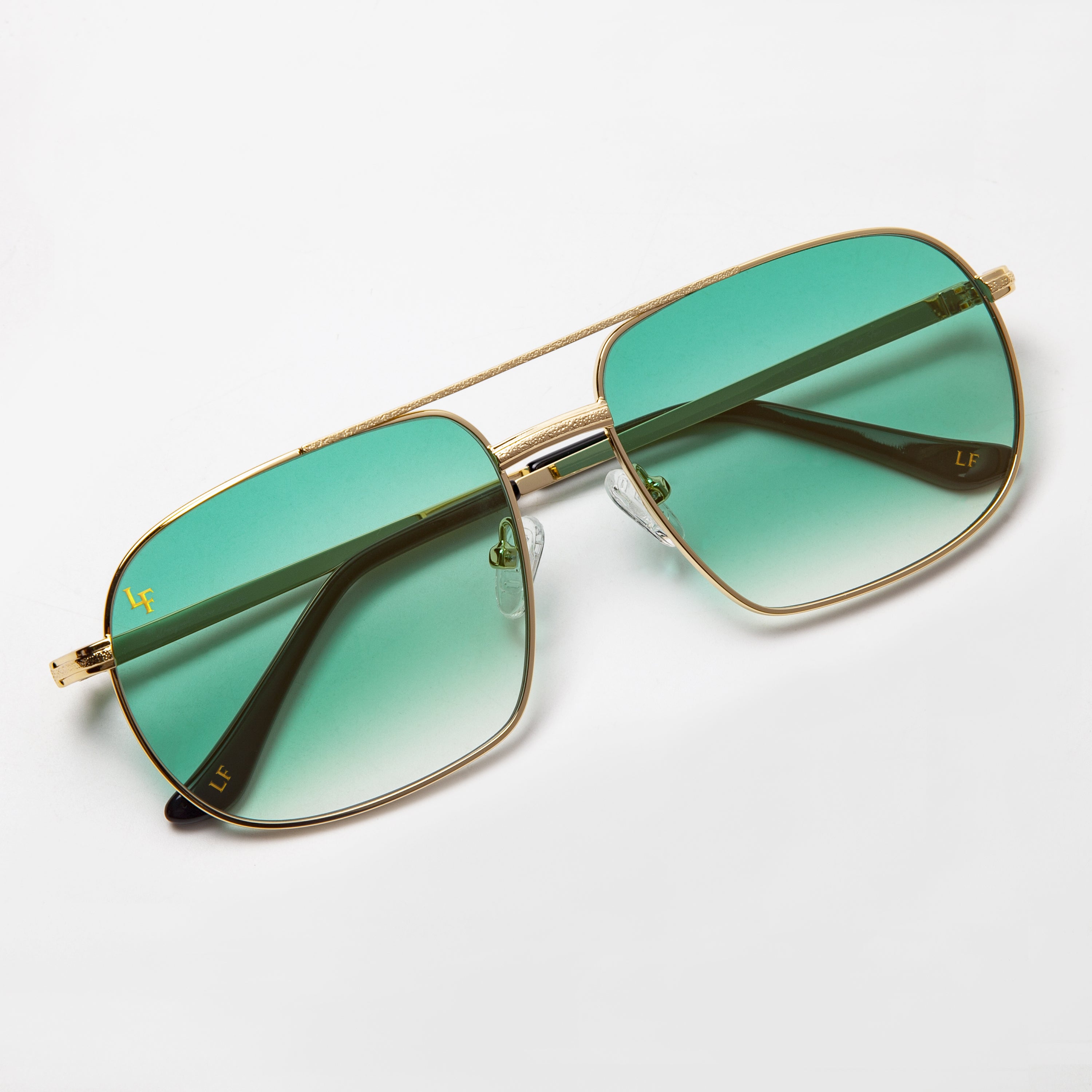 LF Prez - Green Fade / Gold Flash – Lux Frames